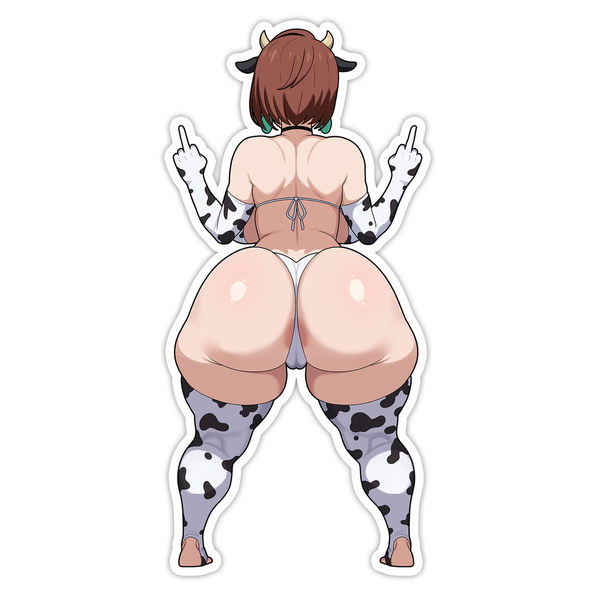 Momo Cowkini Sticker - Limited Edition – Waifu Loot