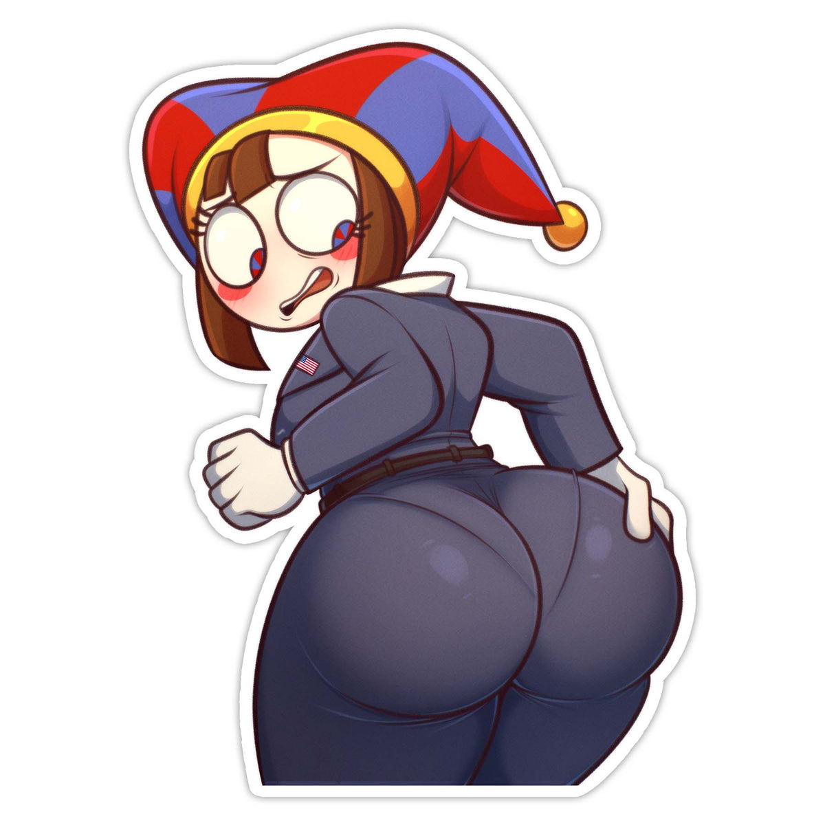 President Pomni Sticker - Limited Edition – Waifu Loot